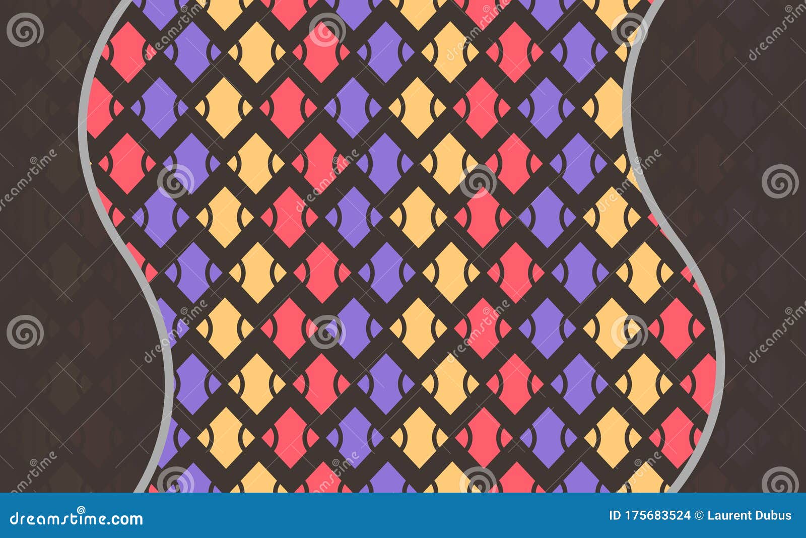 Background of Geometric Models with Flat and Multicolor Design Stock ...