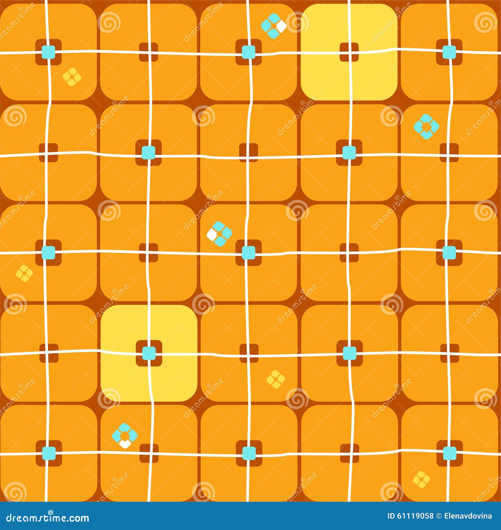 Background, Geometric, Seamless, Large Orange Squares. Stock Vector ...