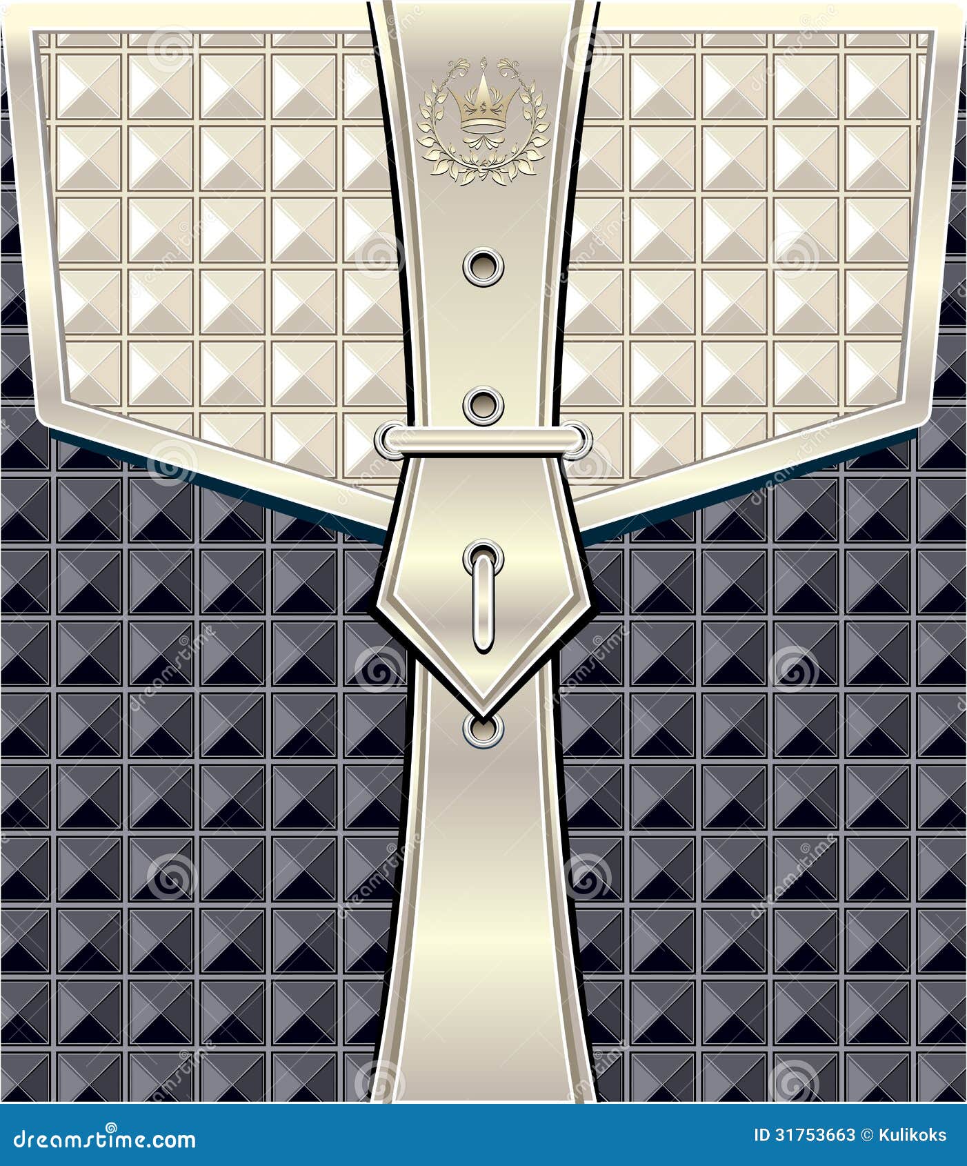 Background with Geometric Seamless Pattern Belt Fa Stock Vector ...