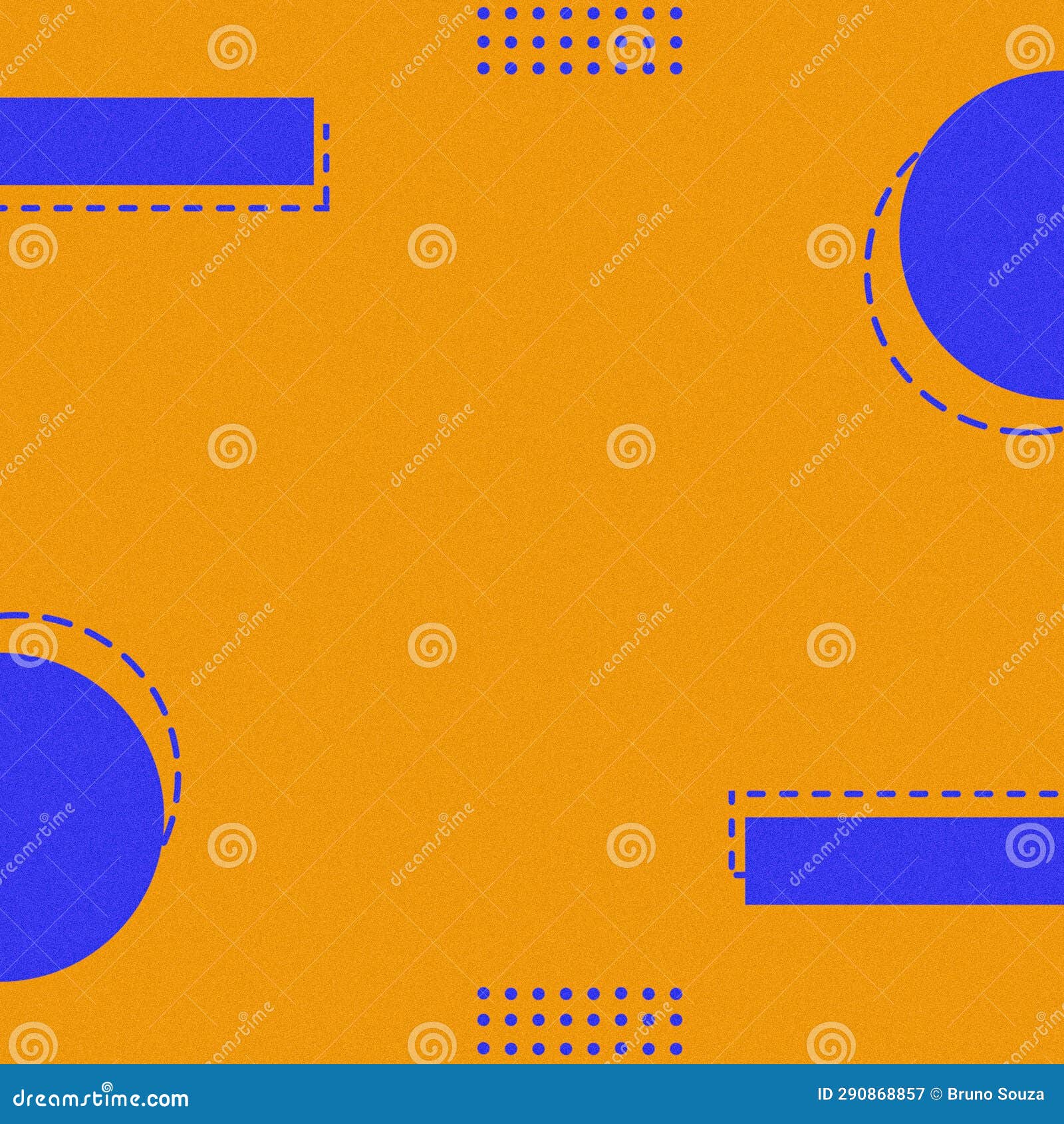 Background with Geometric Shapes, Ellipse, Rectangle Stock Illustration ...