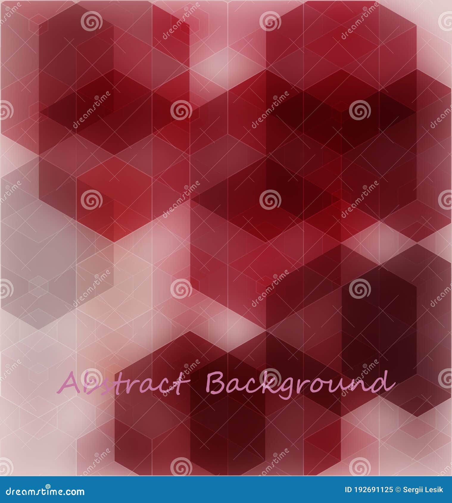 Background of Geometric Shapes. Red Mosaic Pattern. Vector Illustration ...