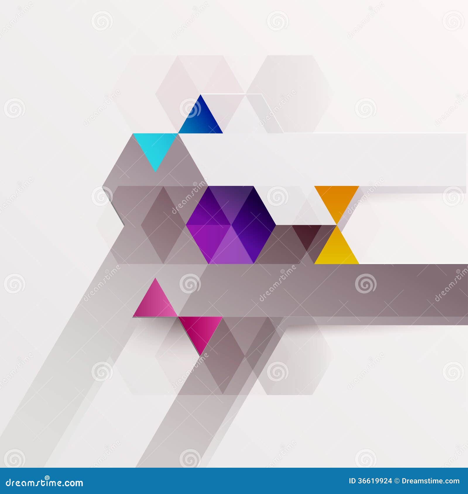 Background of Geometric Shapes Stock Vector - Illustration of bright ...
