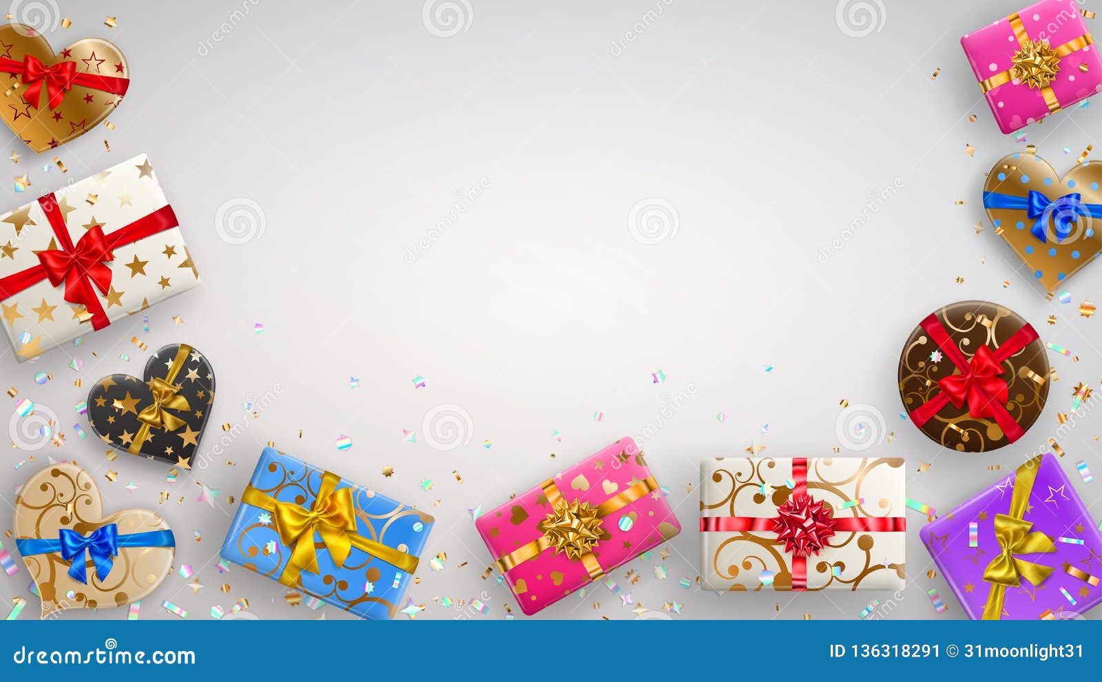 Background with gift boxes stock vector. Illustration of giftbox ...