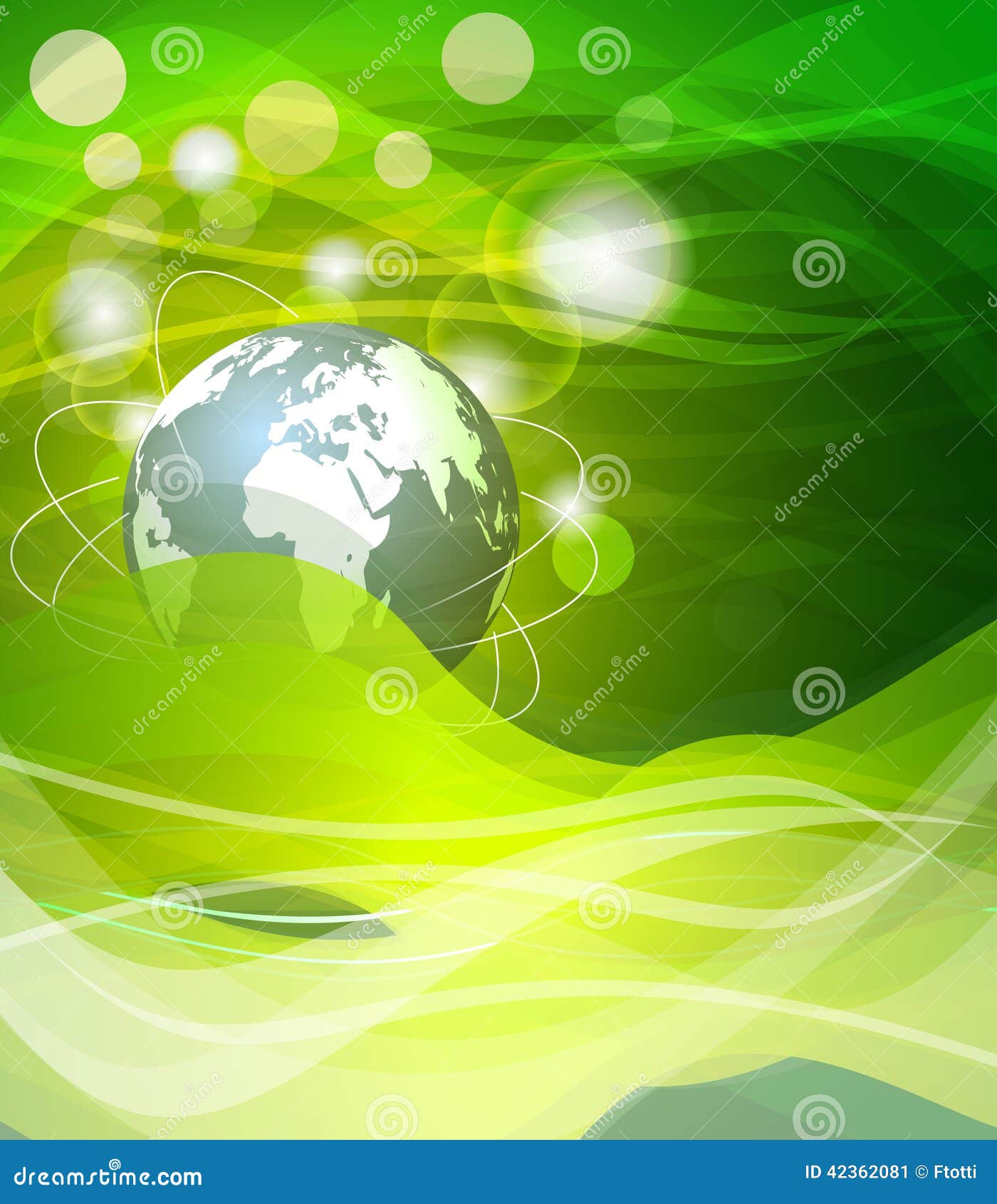 Background with Globe, Internet Concept of Global Business Stock Vector ...