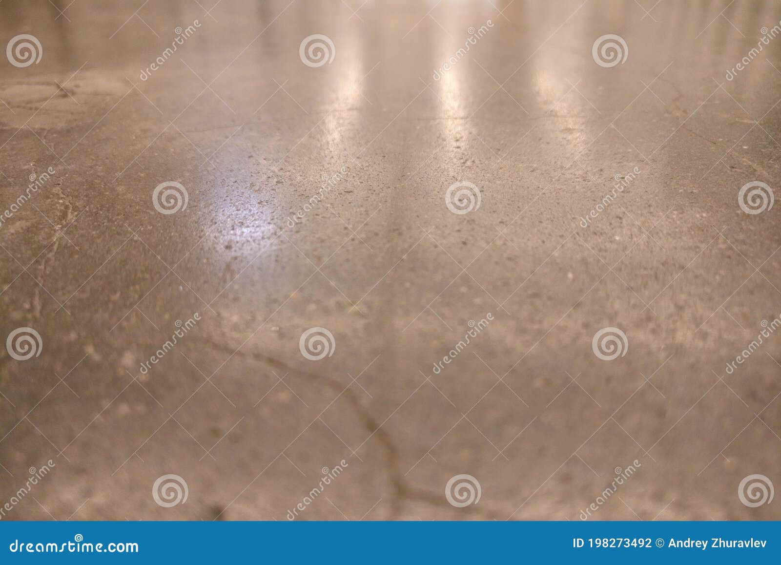 Background of Glossy Concrete Floor with Reflected Light Stock Photo ...