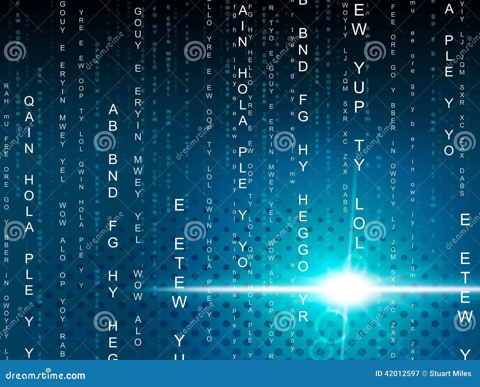 Background Glow Represents High Tech and Abstract Stock Illustration ...