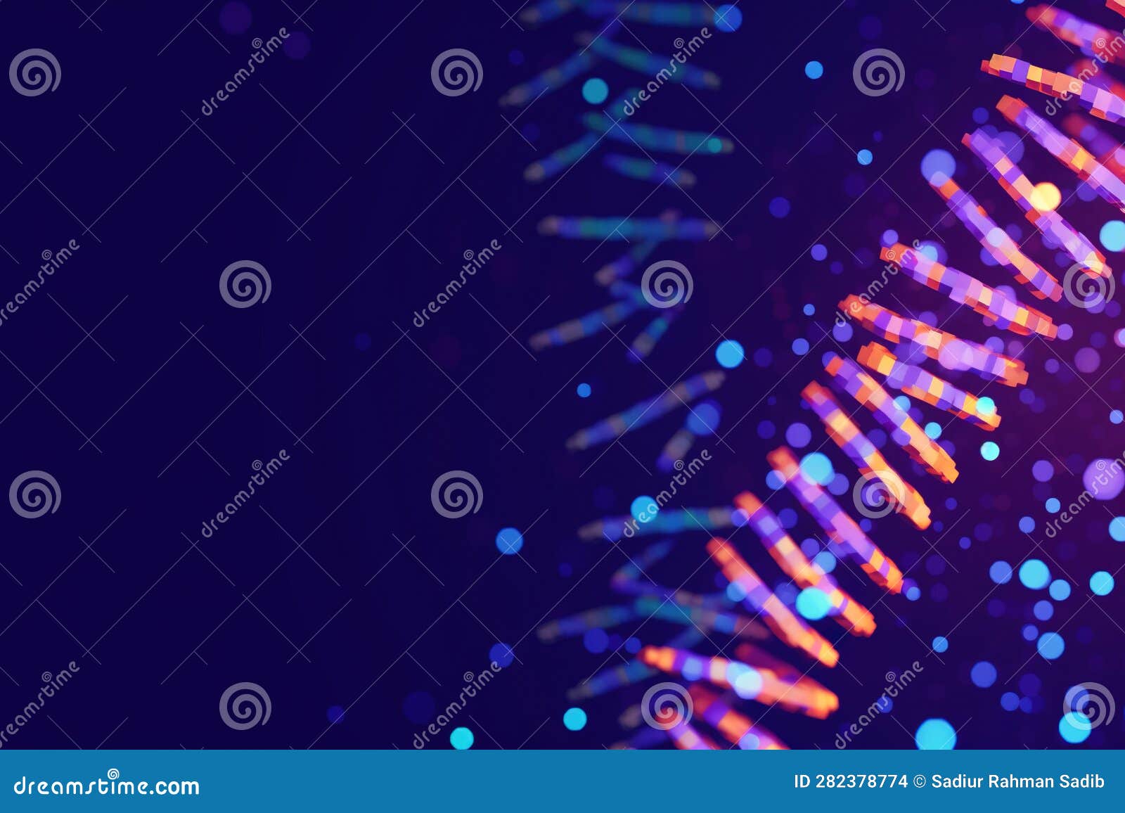 Background with Glowing Lights. Chromosome DNA Science and Data ...