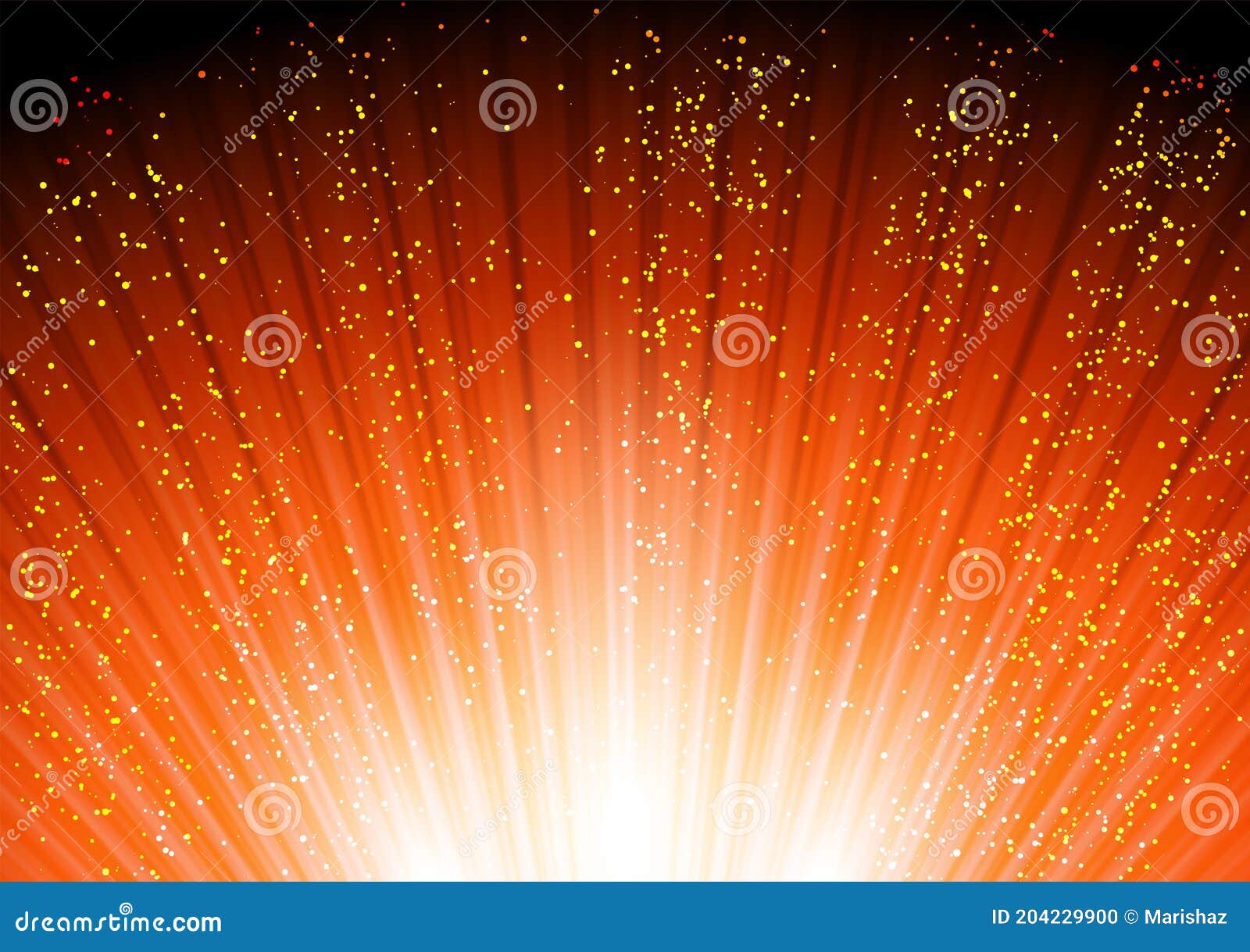 Background with Glowing Rays and Shiny Glitter Stock Vector ...