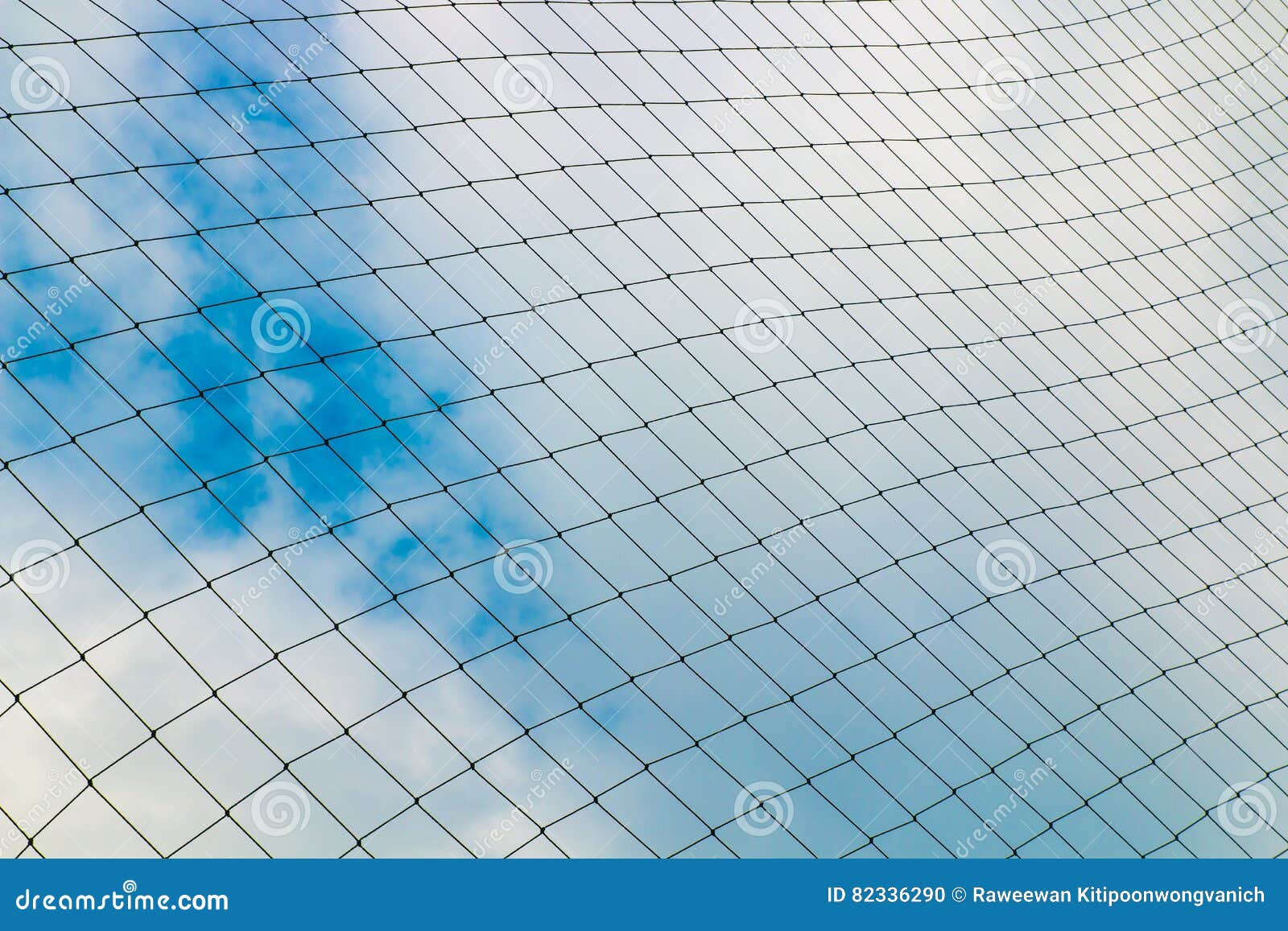 Background of Goal Nets Against Blue Sky Stock Photo - Image of ...