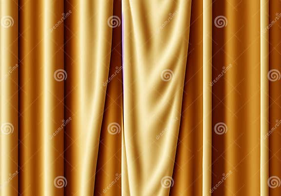 Background with Gold Curtains Texture Stock Photo - Image of cinema ...