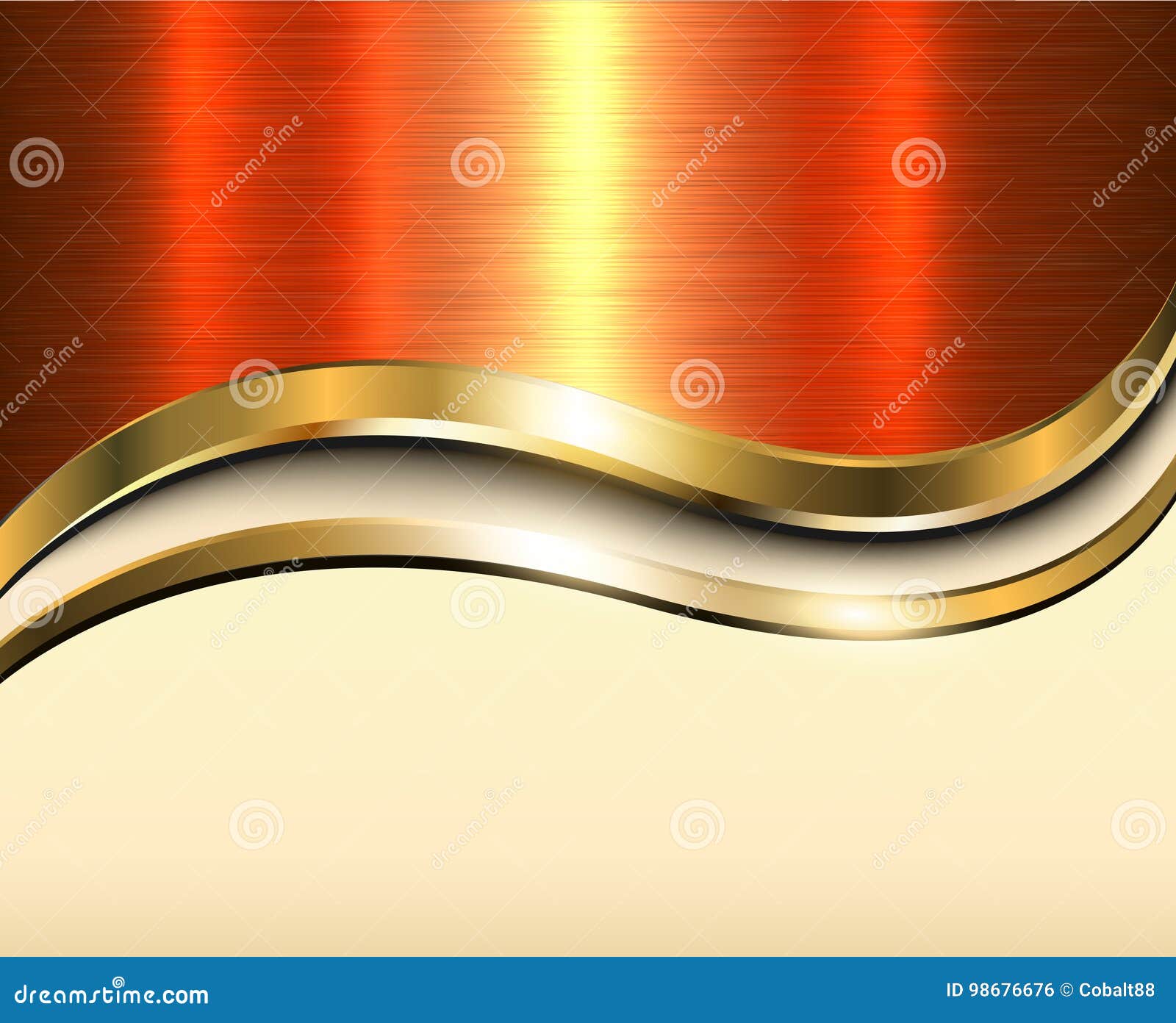 Background gold metallic stock vector. Illustration of shiny - 98676676
