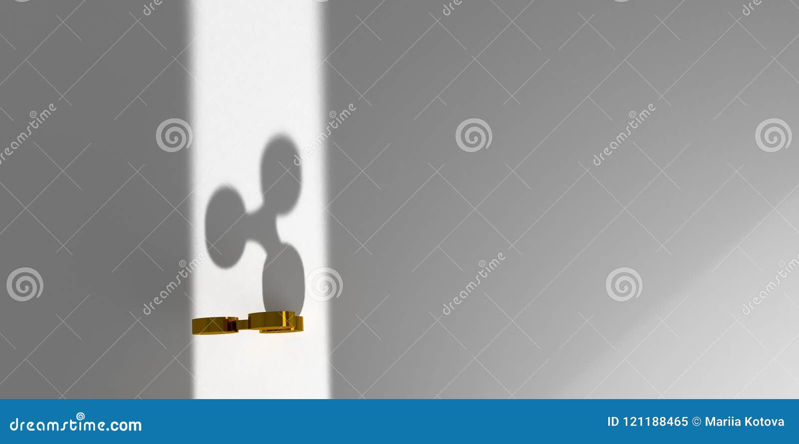 Background with Gold Ripple Symbol. 3d Rendering. Stock Illustration ...