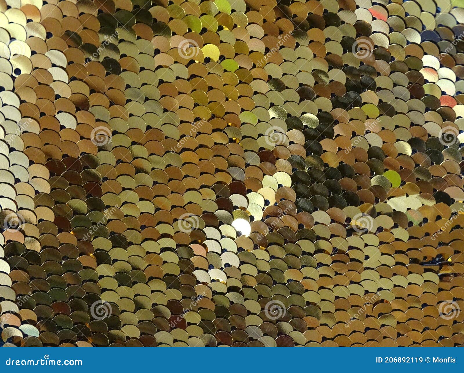Background of Gold Sequins Close Up Stock Image - Image of shine ...