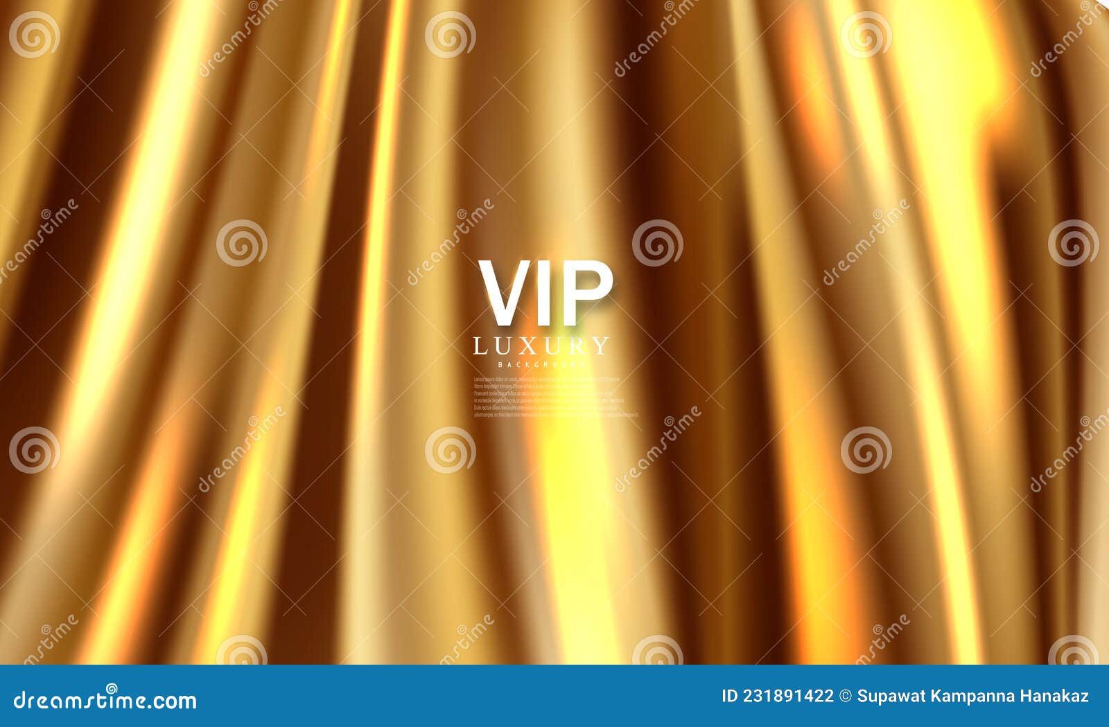 The Background is a Gold Theater Curtain. Stock Illustration ...