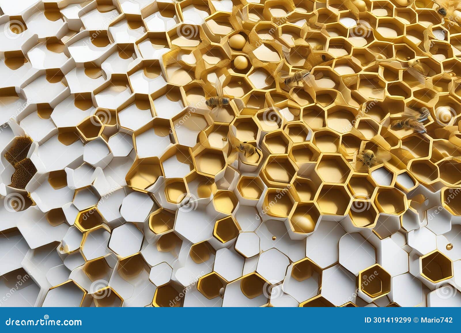 Stylized Beehive Background Stock Photography | CartoonDealer.com ...