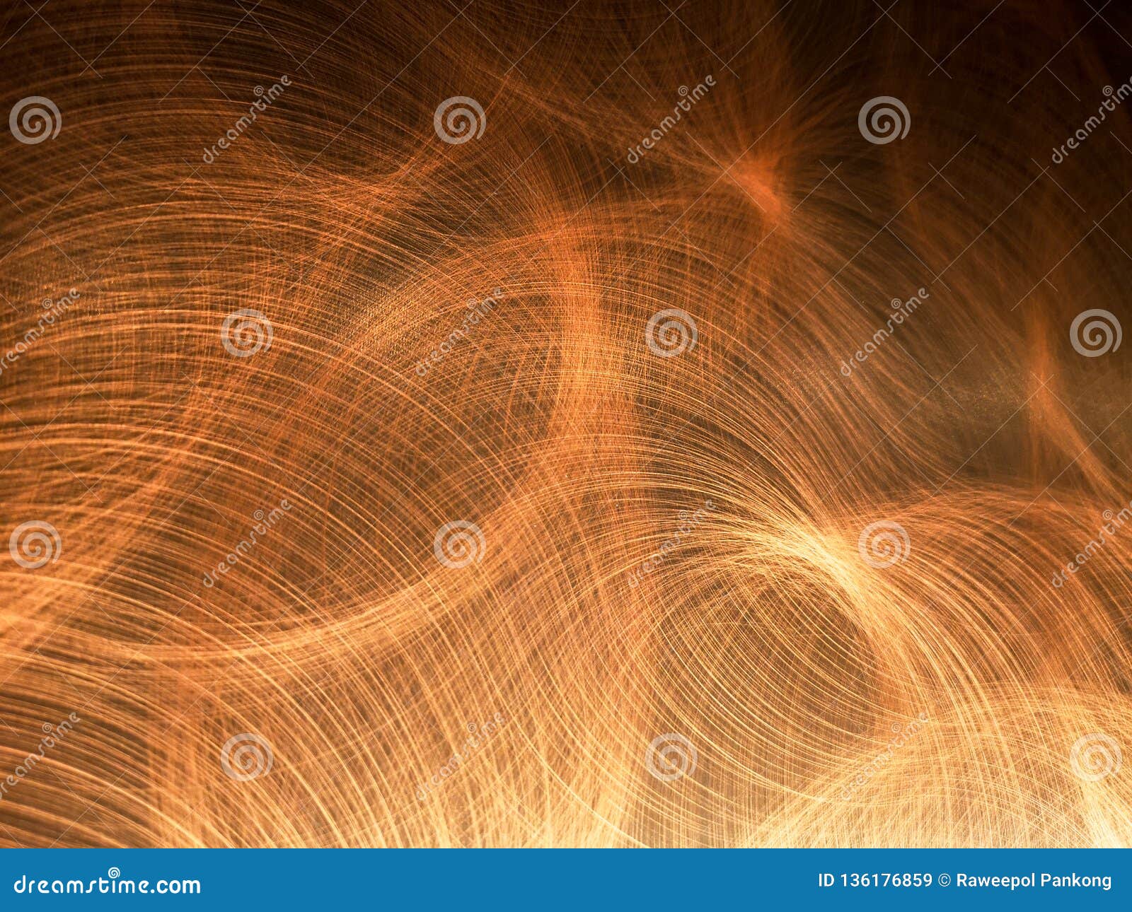 Background Golden and Copper Color, Curve and Circle Pattern Abstract ...