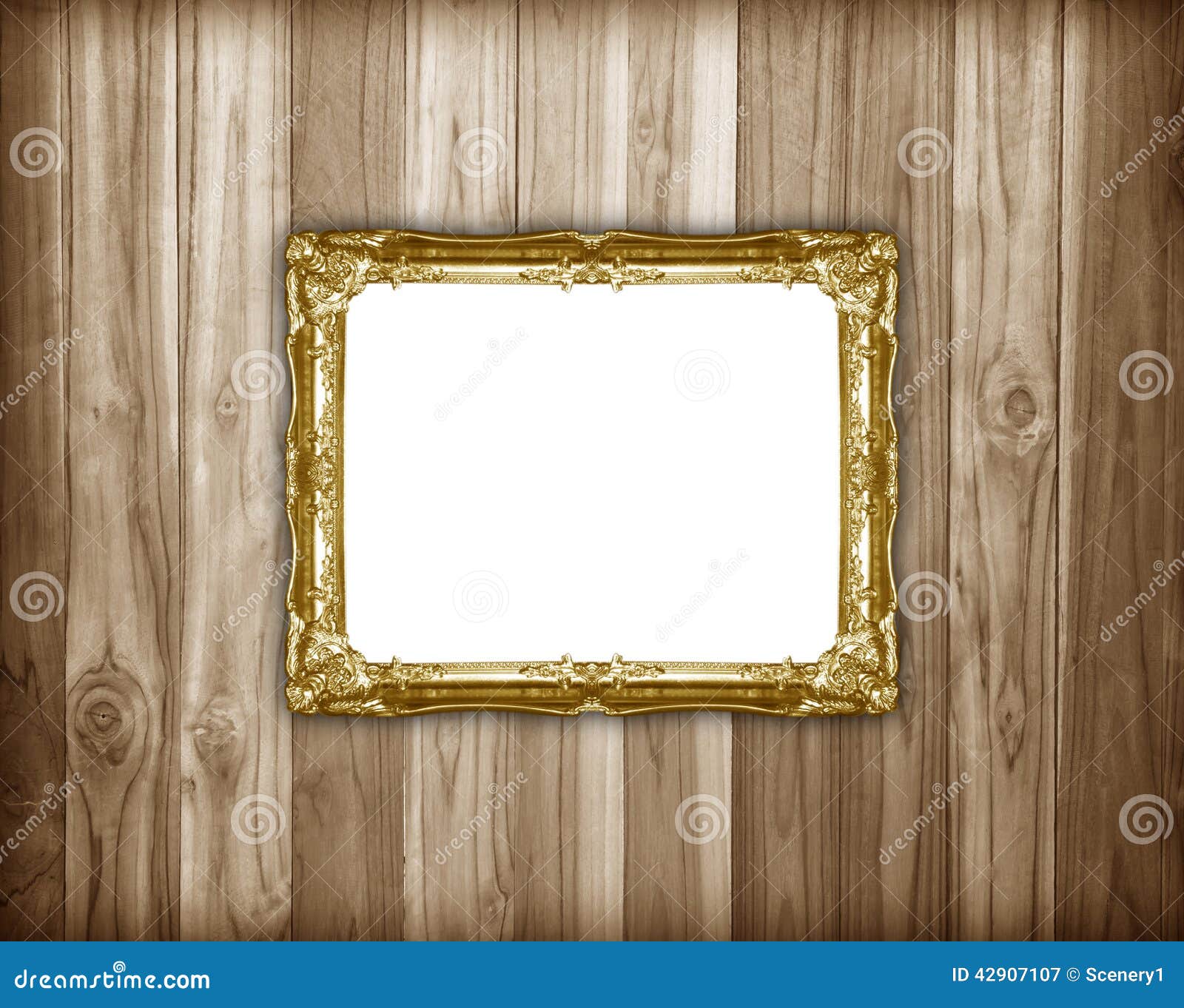 Background Golden Frame Boards. Royalty-Free Stock Photo ...