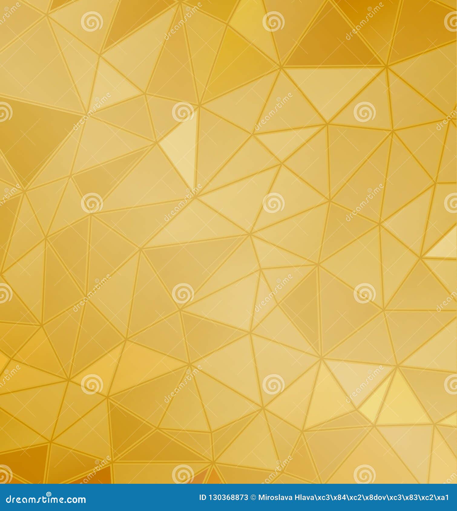 Background Golden of Geometric Shapes Stock Illustration - Illustration ...