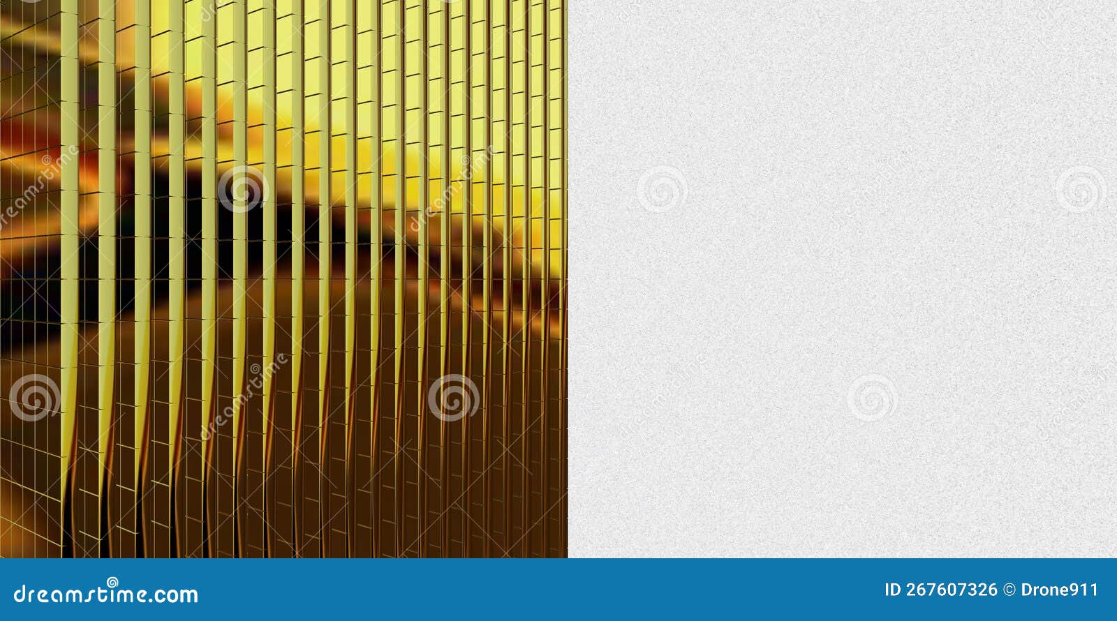 Background, Golden Plates, Geometric Shapes, Abstract Design. 3D Render ...