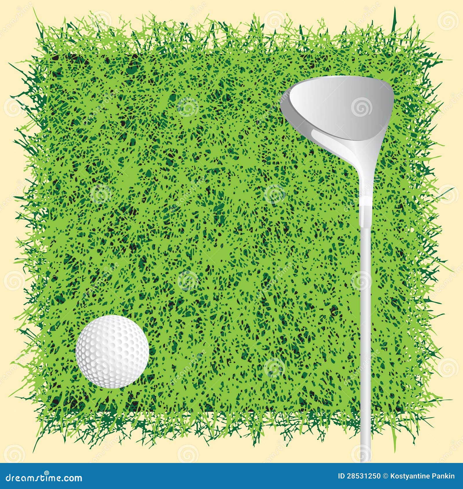 Background golf course stock vector. Illustration of nature - 28531250