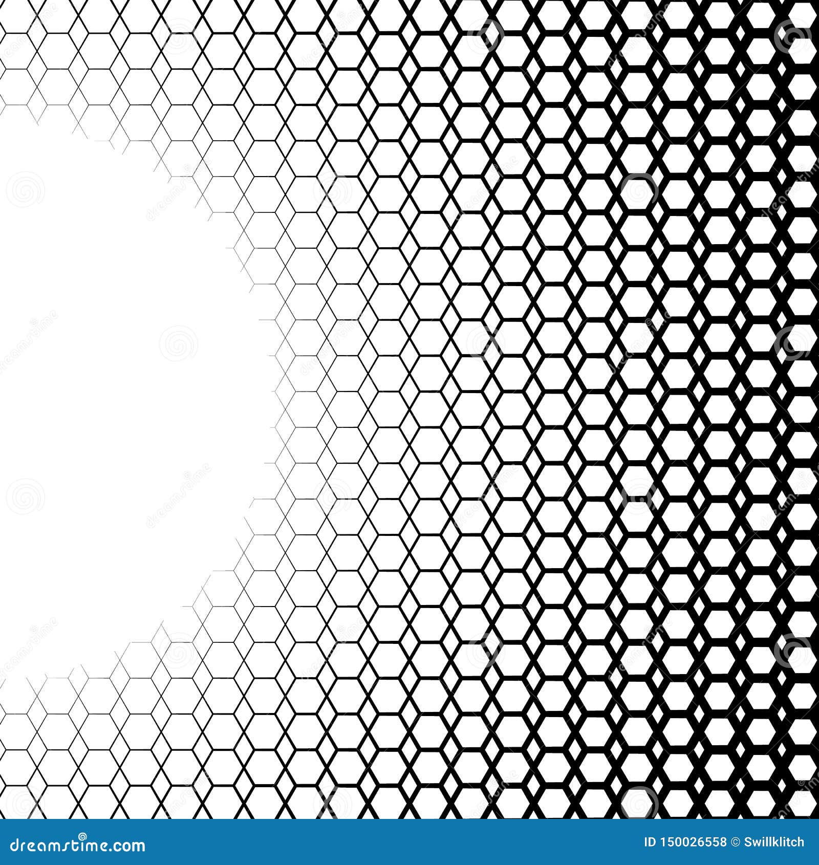 Background with Gradient of Black and White Hexes Stock Vector ...