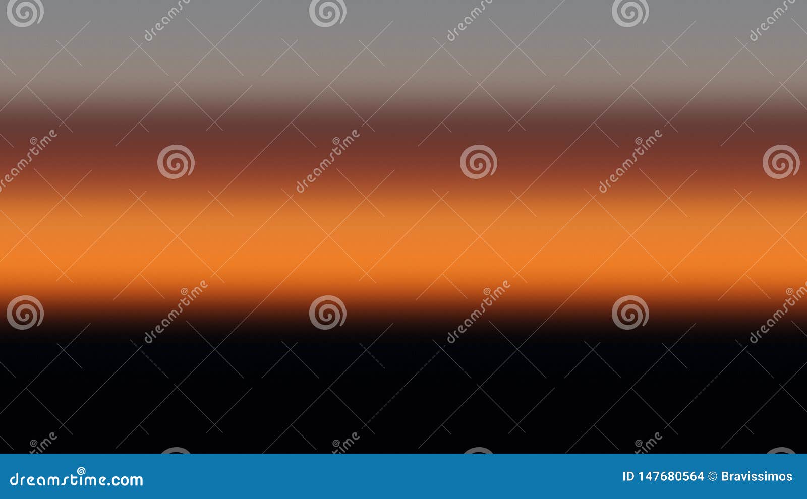 Background Gradient Sunset Blue Orange, Light Horizon Stock ...