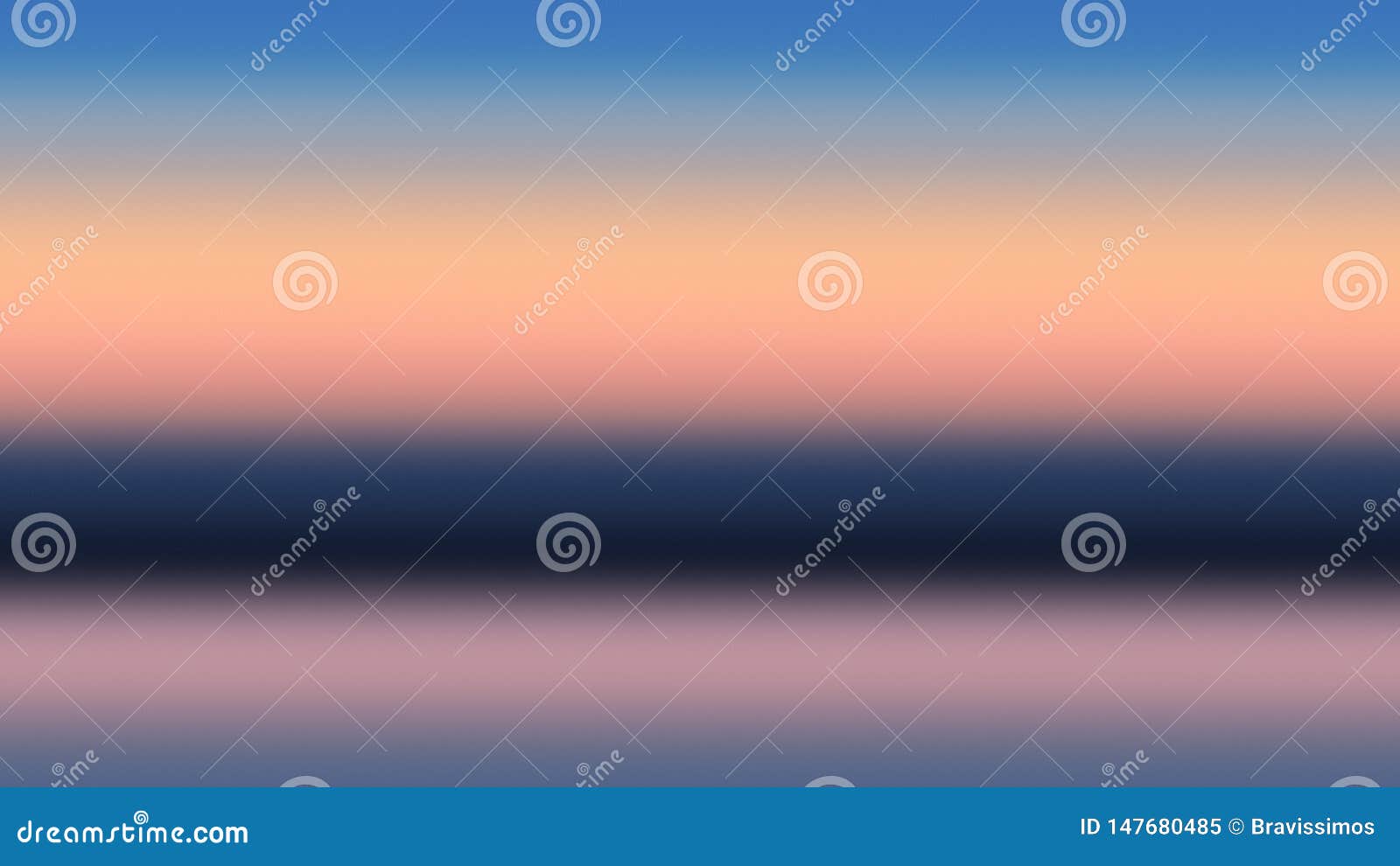 Background Gradient Sunset Blue Orange, Sunlight Horizon Stock ...