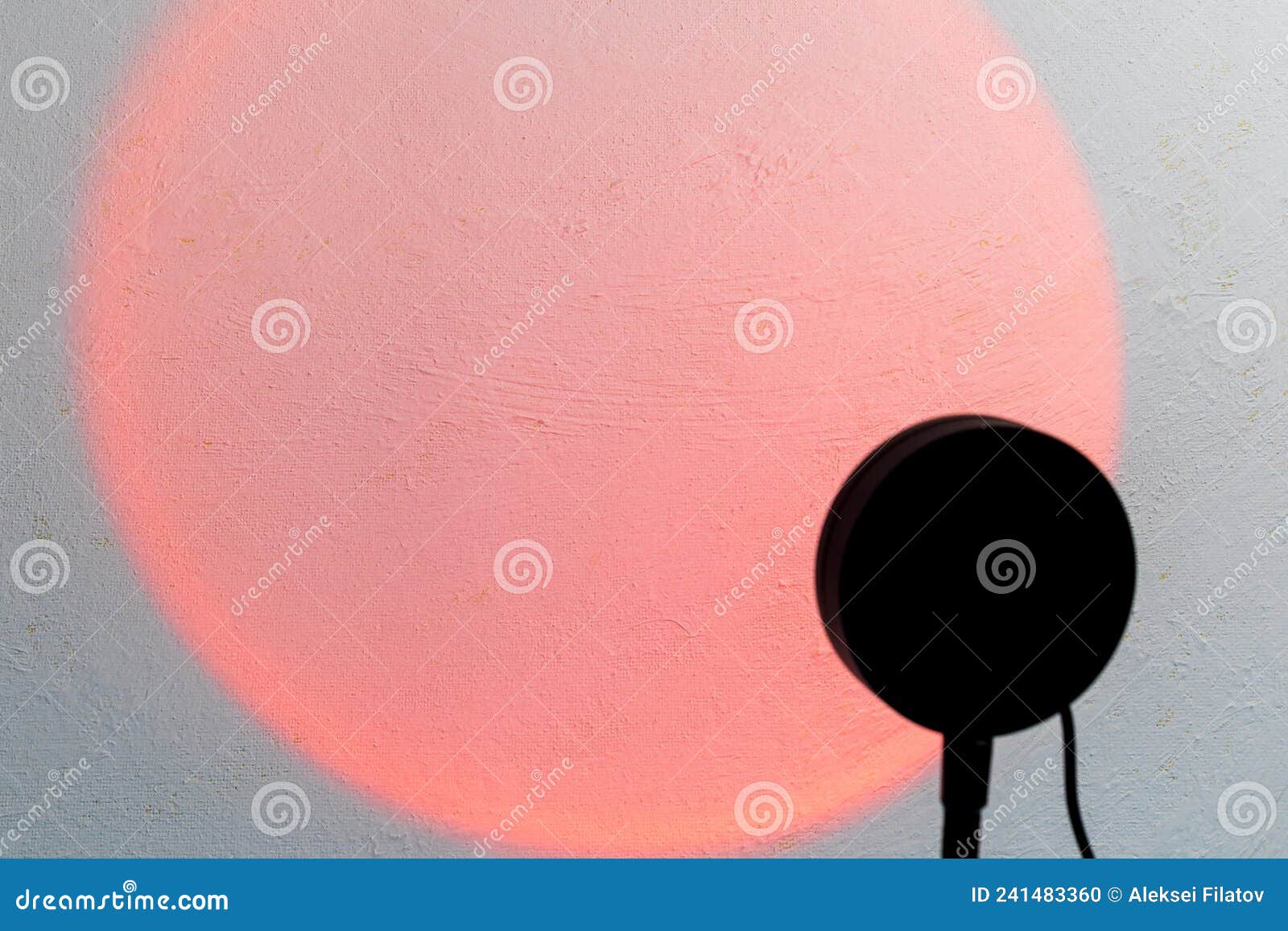 Background with Gradient Sunset Projector Lamp. Copy Space Stock Photo ...