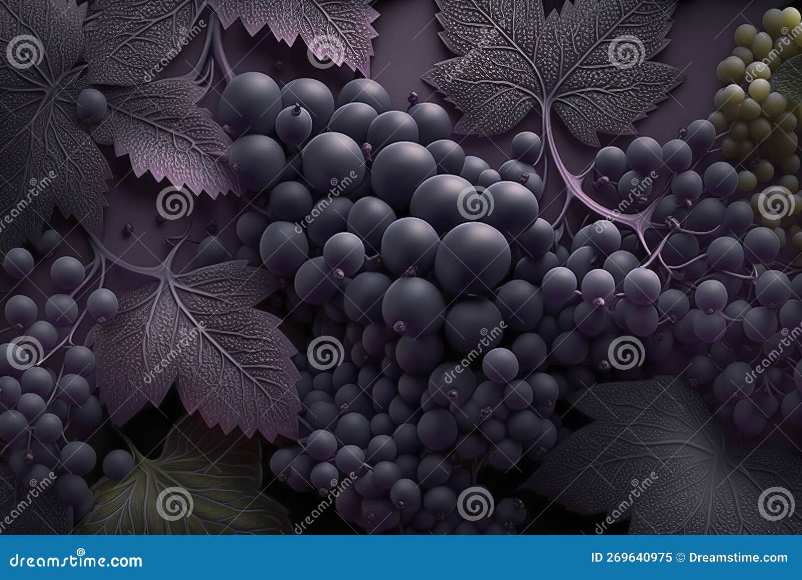 Background Grapes, Natural Texture. Generative AI Stock Illustration ...