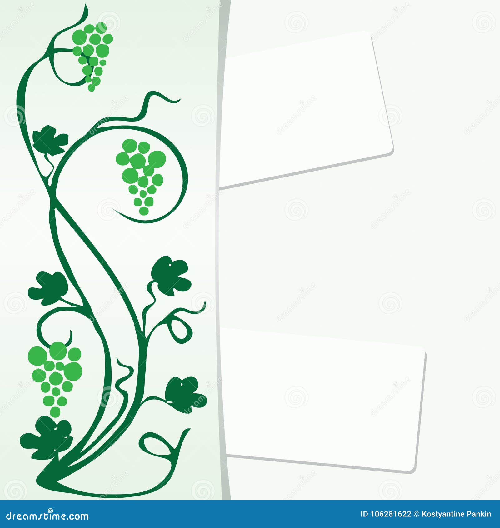 Background with Grapevine for Design Works Stock Vector - Illustration ...