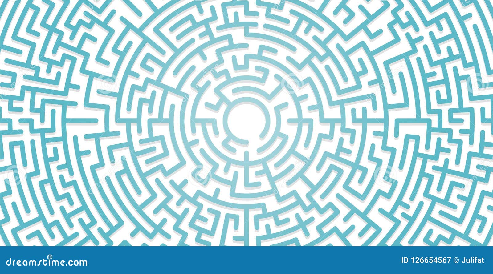 Background with Graphic Abstract Geometry Labyrinth Pattern. Blue Maze ...