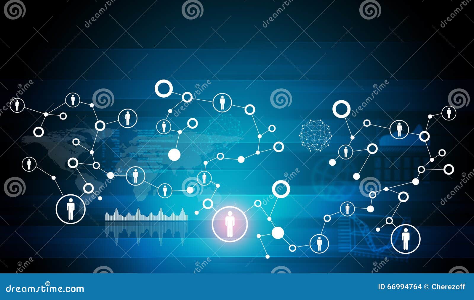 Background with Graphical Charts Stock Illustration - Illustration of ...