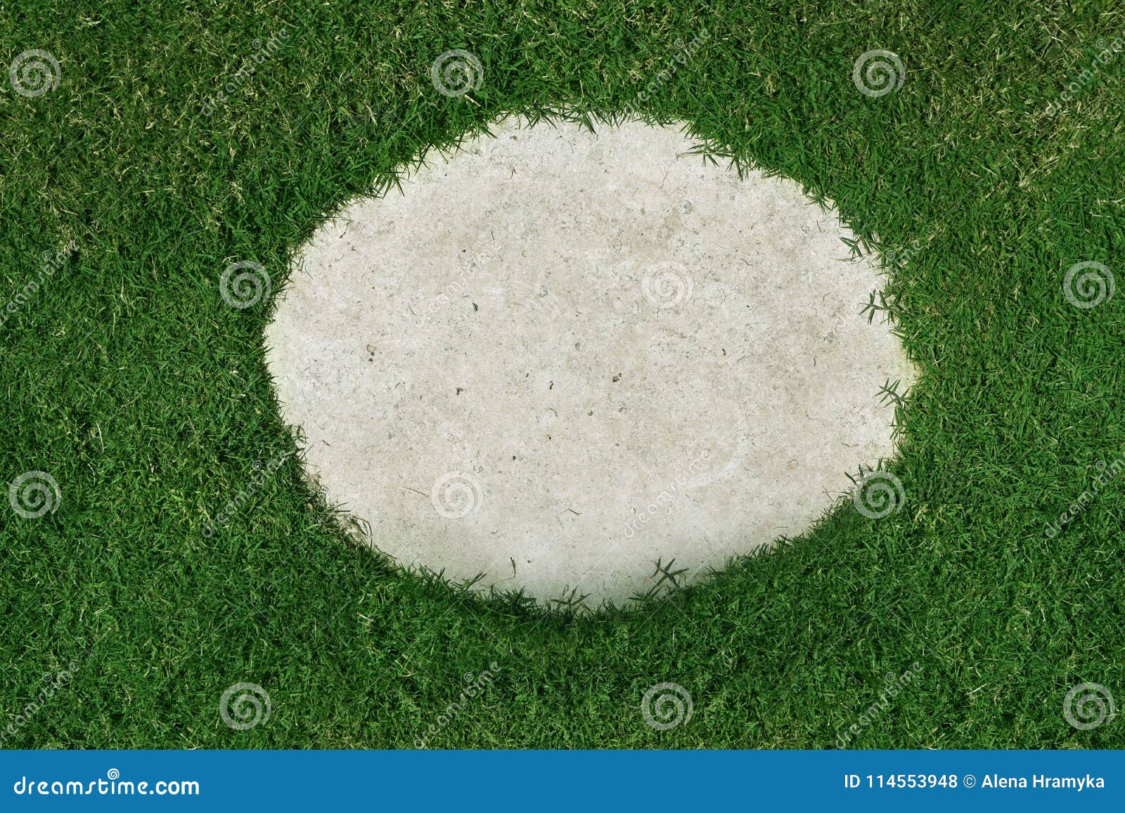 Background, Grass through Slabs on the Pavement. Stock Photo - Image of ...