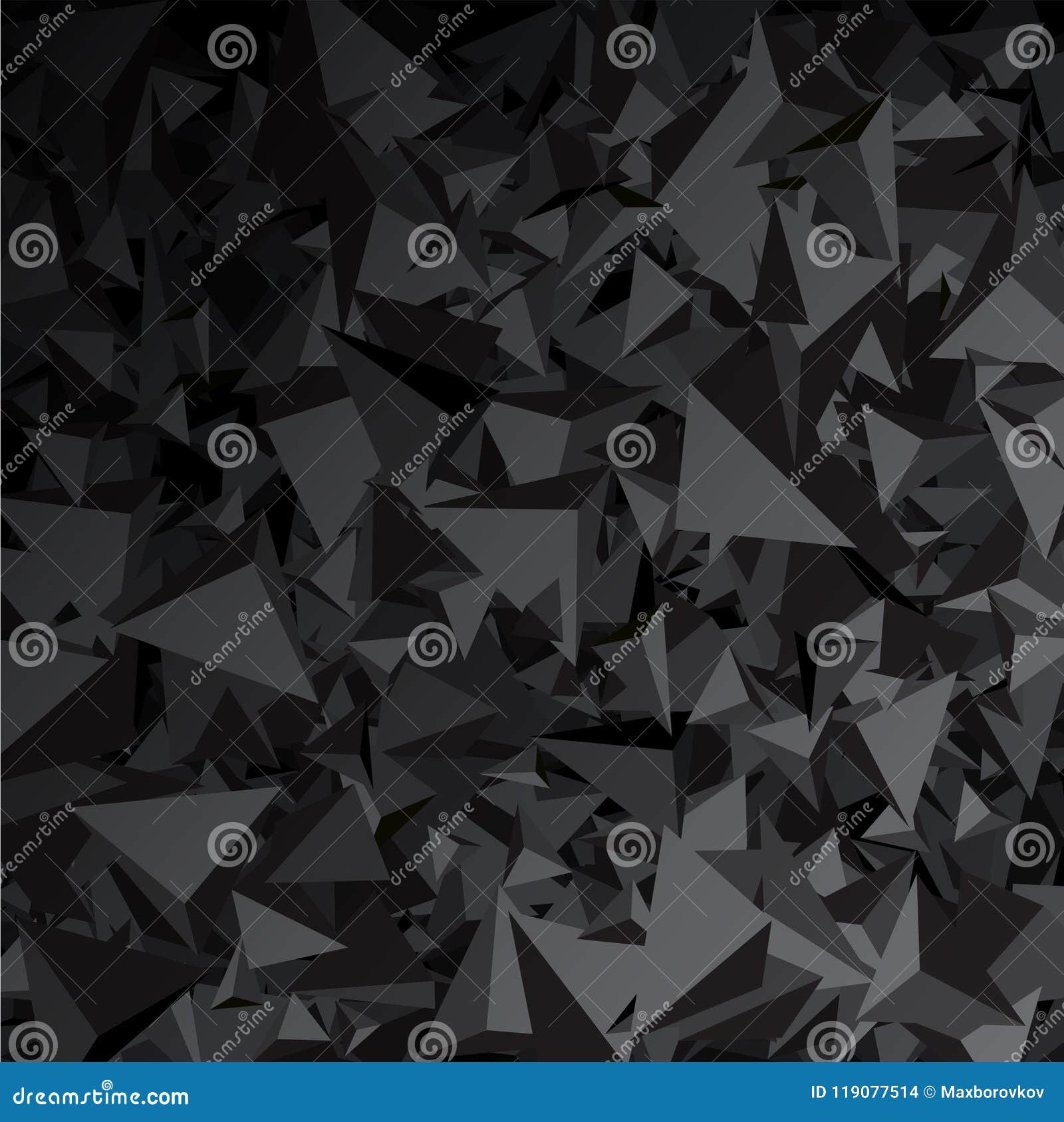 Background with Gray 3d Triangles. Stock Vector - Illustration of ...