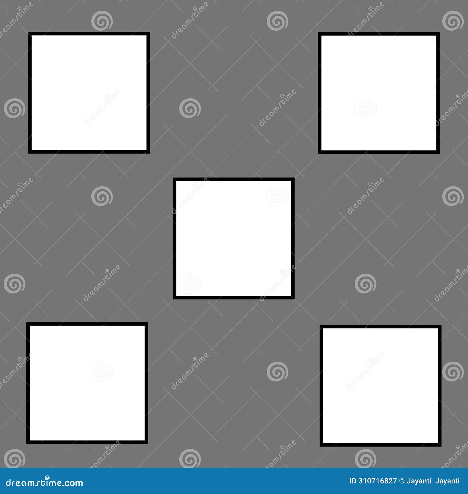 Set Of Five Boxes Of Different Colors And Shapes Vector Illustration ...