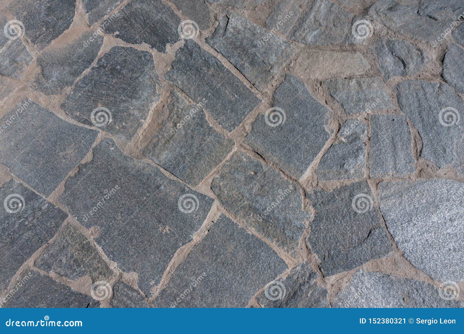 Background of Gray Flat Stones Stock Image - Image of cement, boulder ...