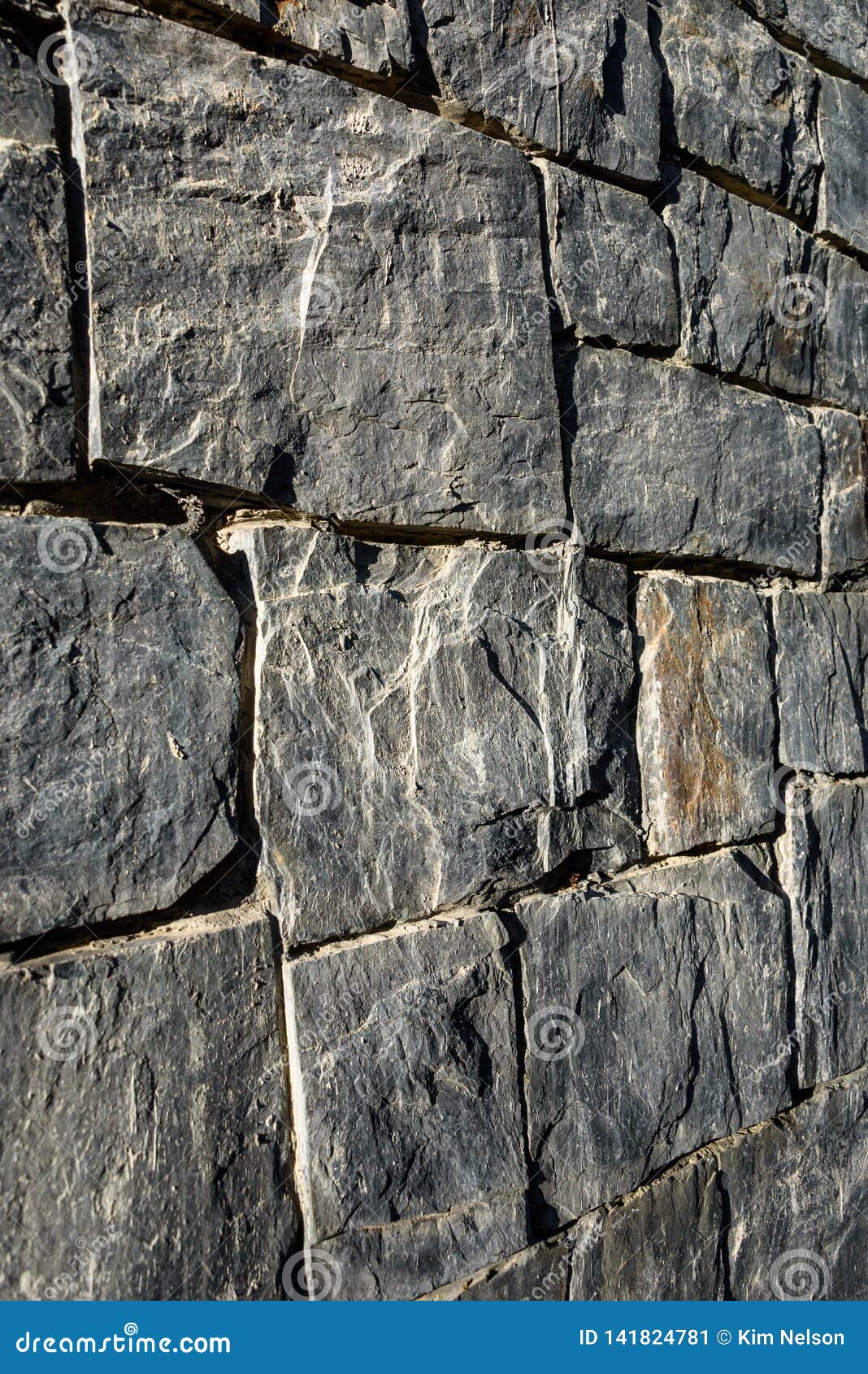 Background of a Gray Rock Wall, Square and Rectangular Blocks Stock ...