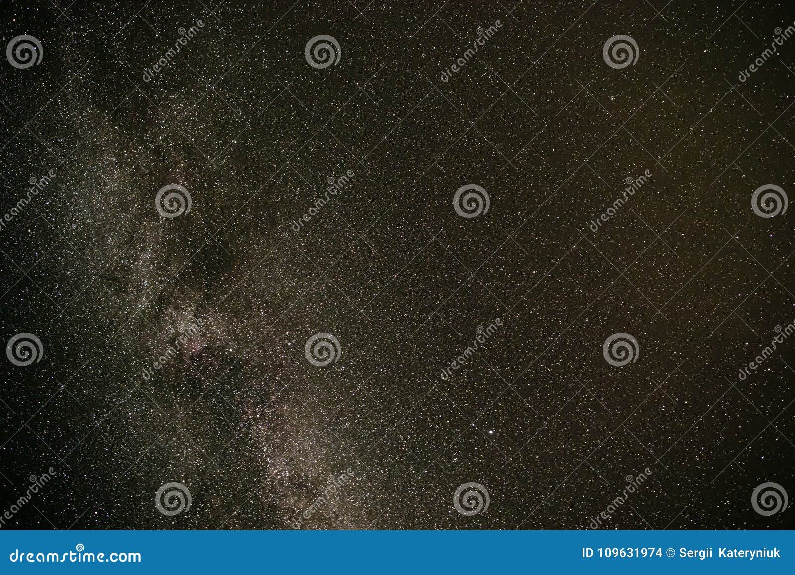 Background of Gray Starry Night Sky with the Milky Way Stock Photo ...