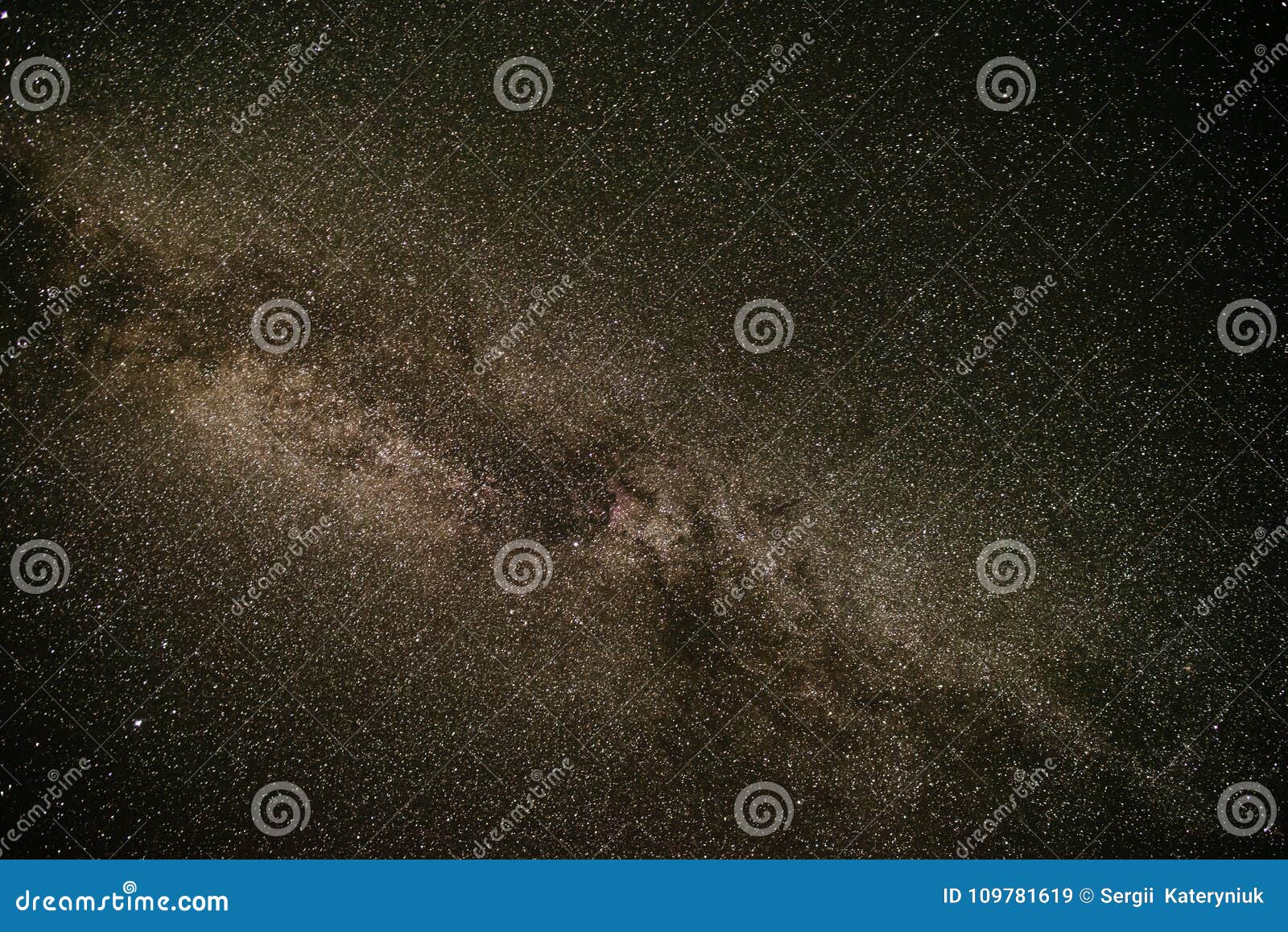 Background of Gray Starry Night Sky with the Milky Way Stock Image ...