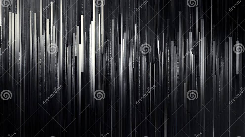 A Background in Grayscale with Abstract Geometric Shapes and Data ...