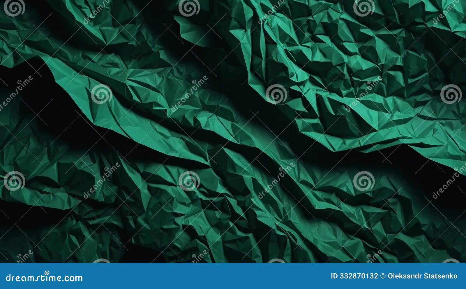 Green Crumpled Paper Texture Abstract Background Royalty-Free Stock ...