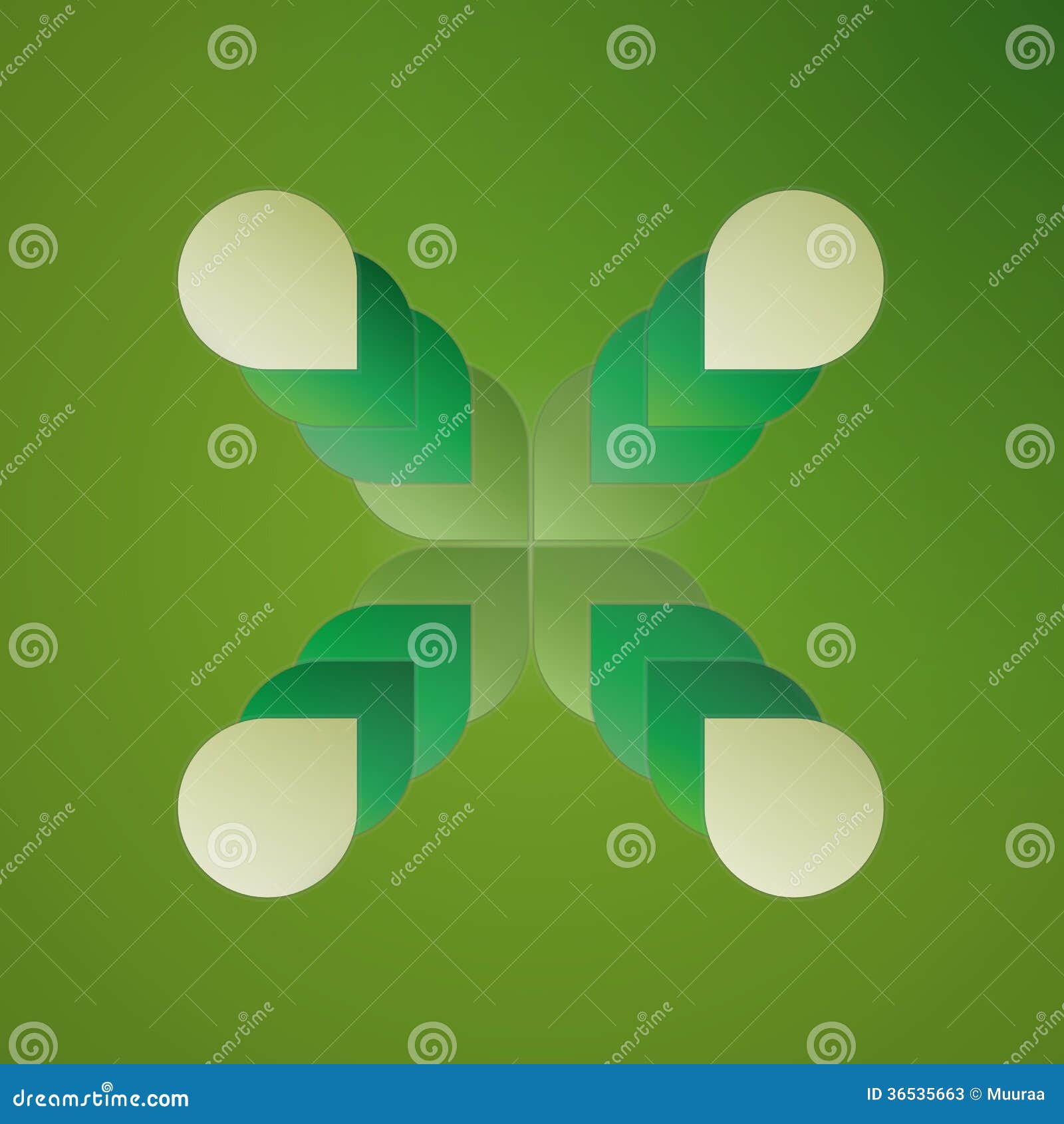 Background with Green Elements Stock Vector - Illustration of marking ...