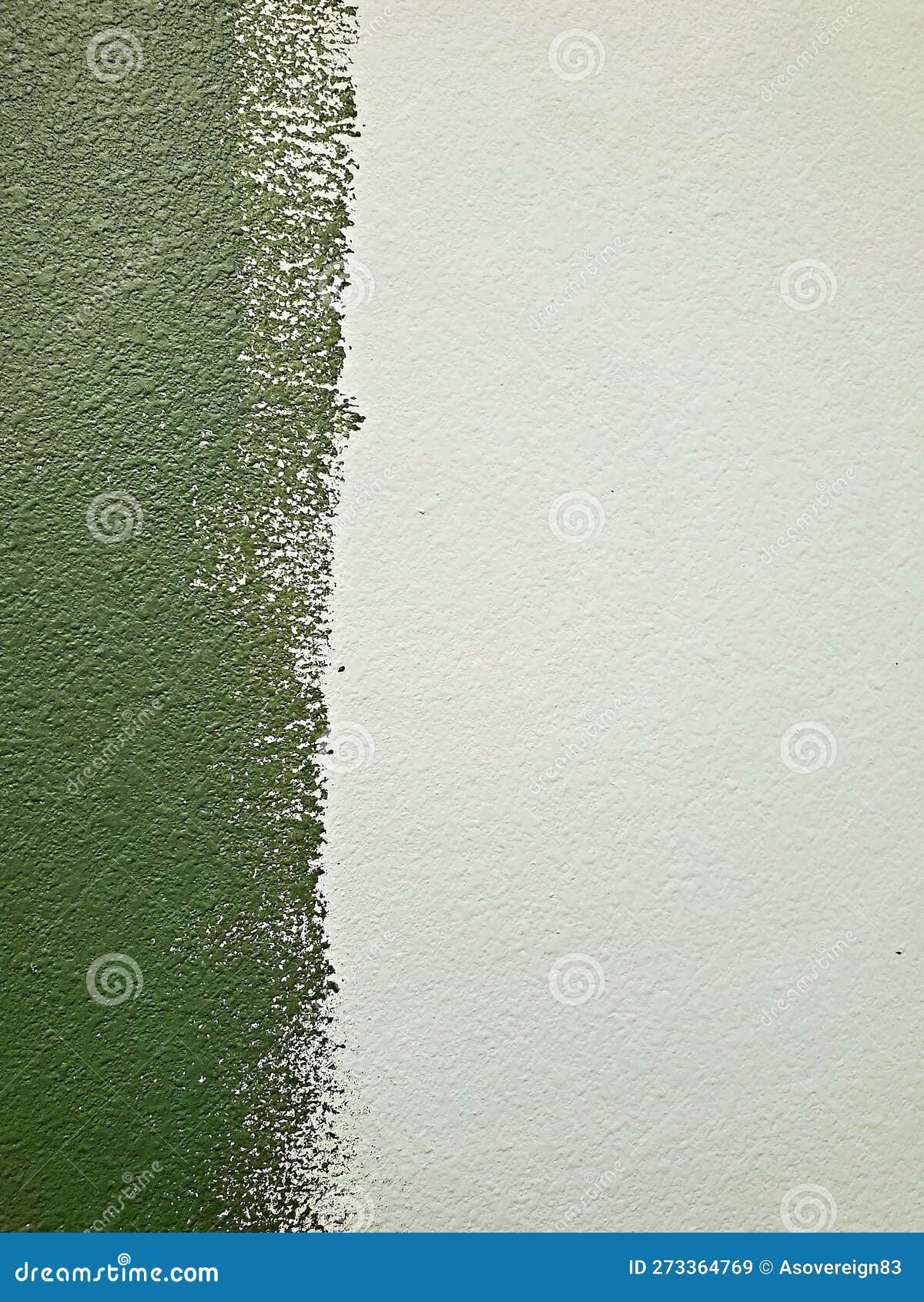 Background of Green Paint on Textured White Wall. Stock Image - Image ...