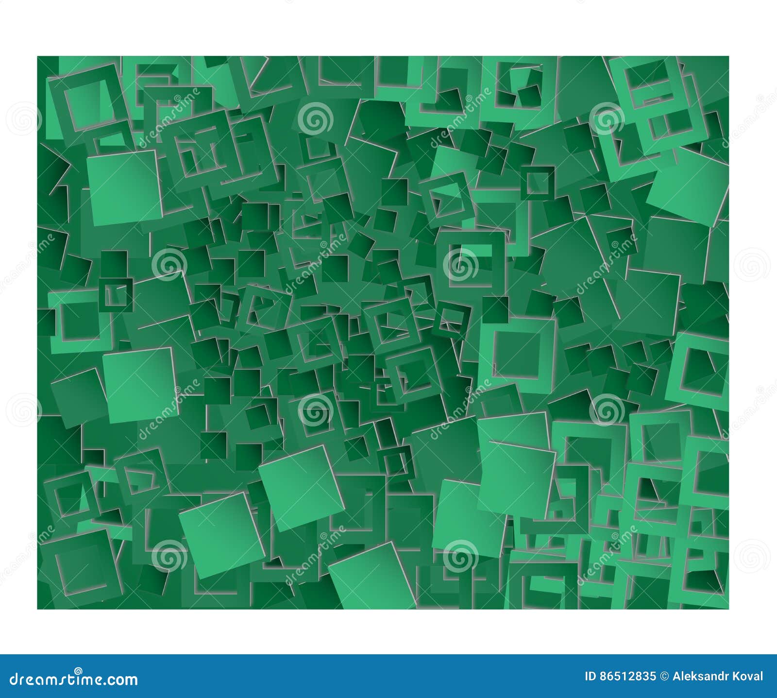 Background green squares stock vector. Illustration of contrast - 86512835