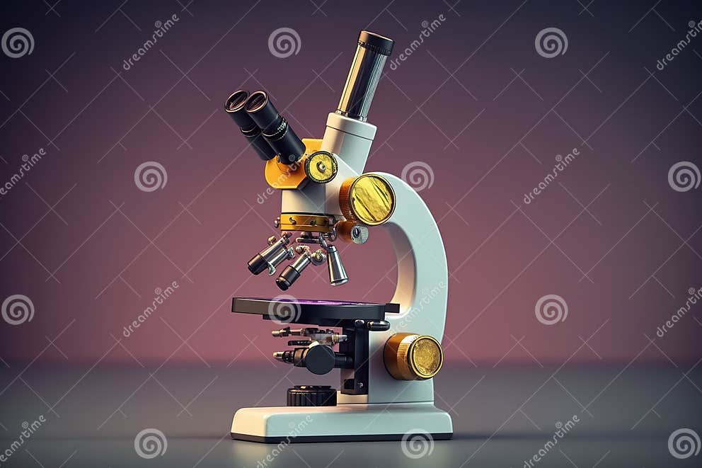 Background grey Microscope stock illustration. Illustration of ...