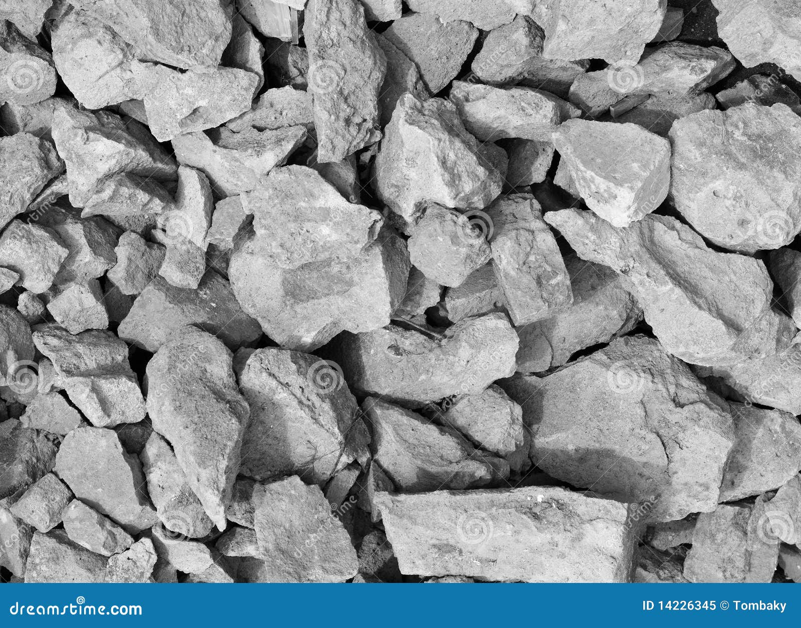 Background, grey rubble stock image. Image of block, grunge - 14226345