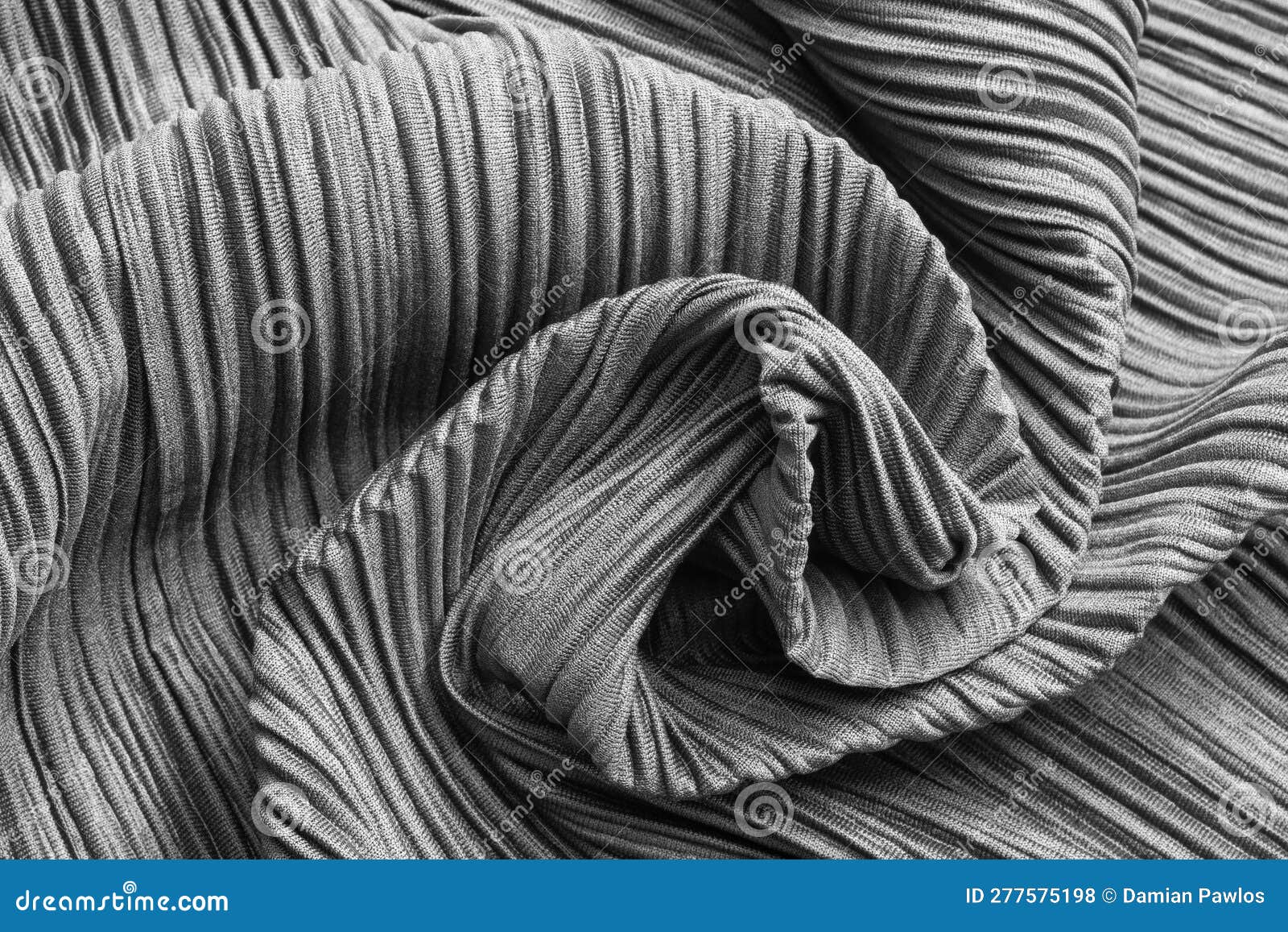 Background of Grey Textile Pleats. Wrinkled Fabric As Background ...