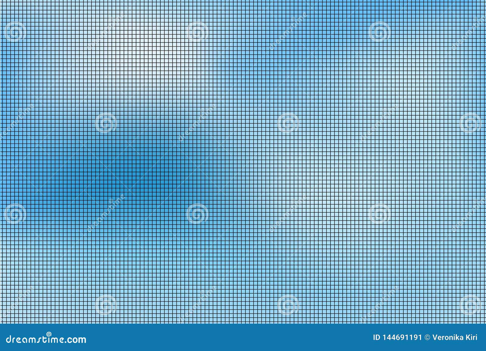 Background from the Grid with a Colored Pastel Blue Gradient. Stock ...