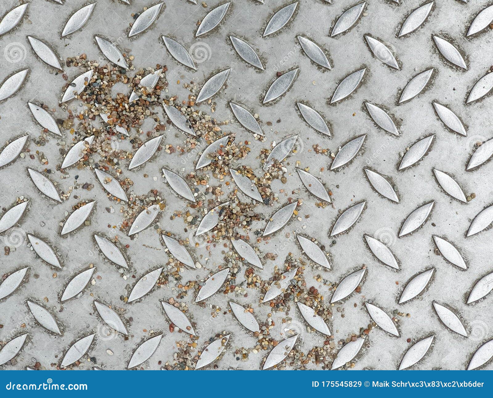 Background Ground Texture of Metal on a Bus Station Stock Image - Image ...