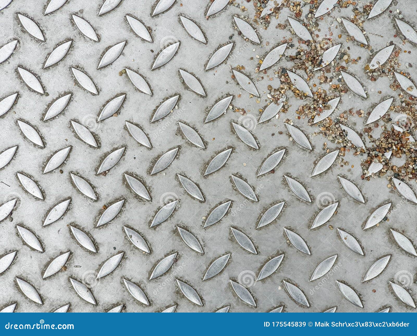 Background Ground Texture of Metal on a Bus Station Stock Image - Image ...